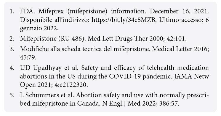 TML n. 2 / 2022 MIFERISTONE PER POSTA PER L’INTERRUZIONE DELLA ...