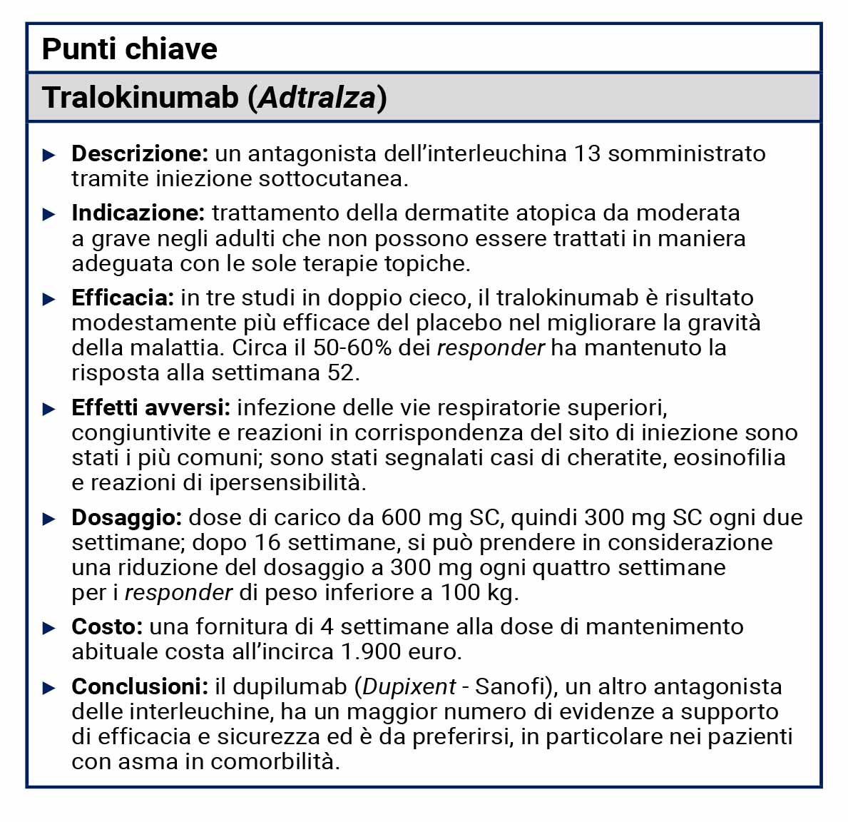 TML n. 7 / 2023 Tre farmaci per la dermatite atopica - Medlife